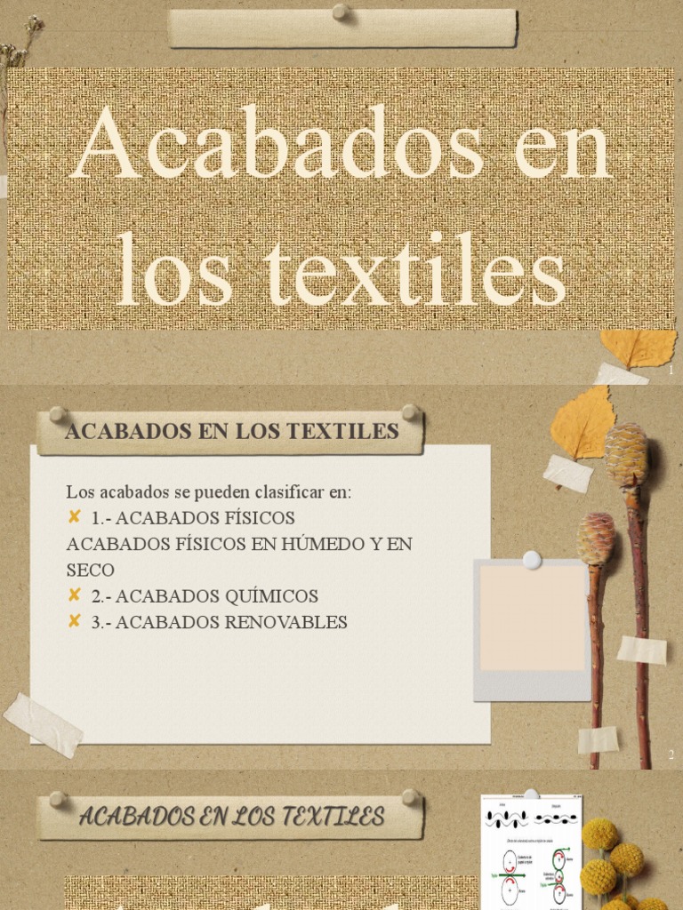 Acabados en Prendas y Textiles | PDF | Textiles | Agua