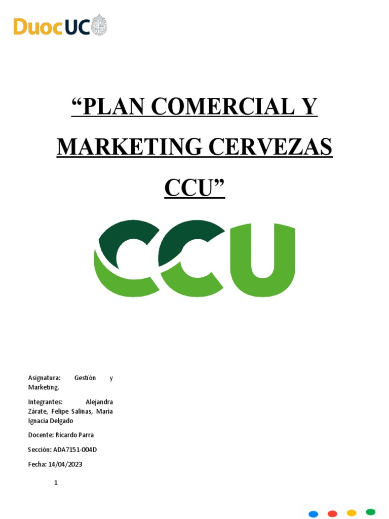 Gestión Comercial y Marketing - Ccu | PDF | Inflación | Marketing