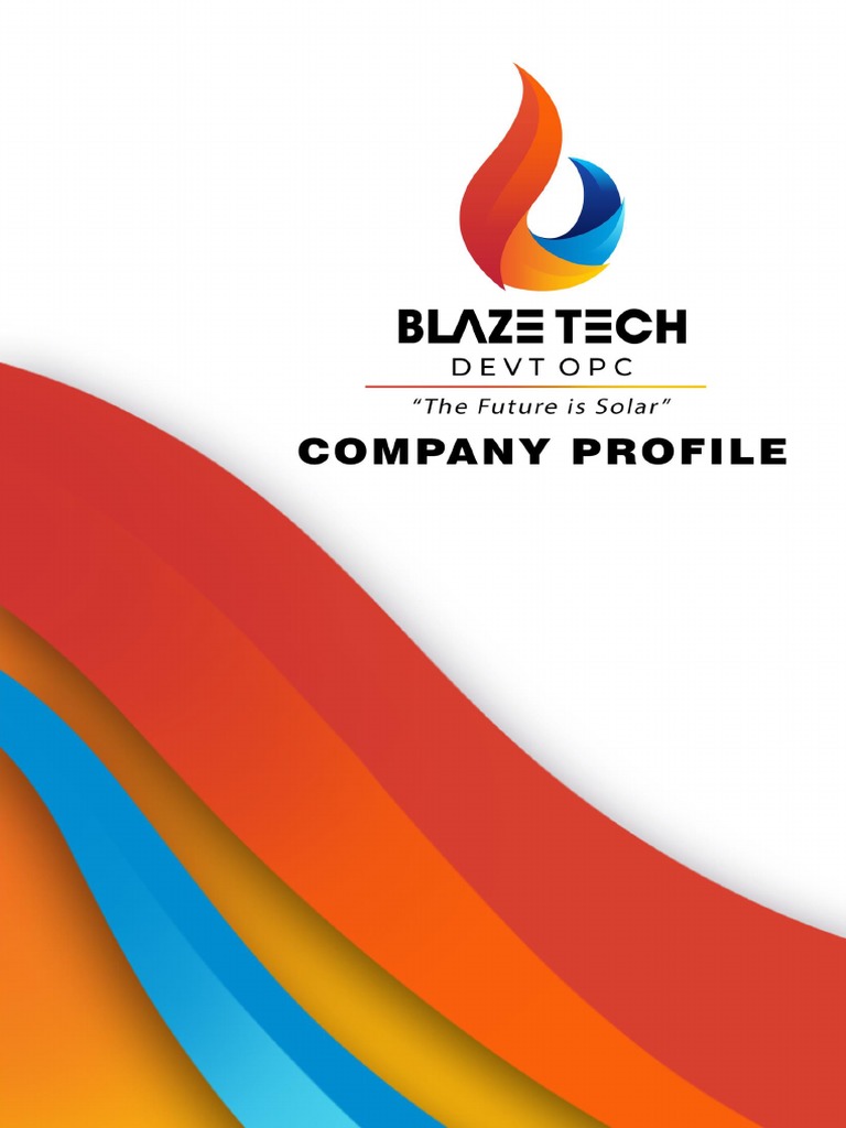 Blaze Tech Company Profile | PDF | Solar Power | Solar Energy