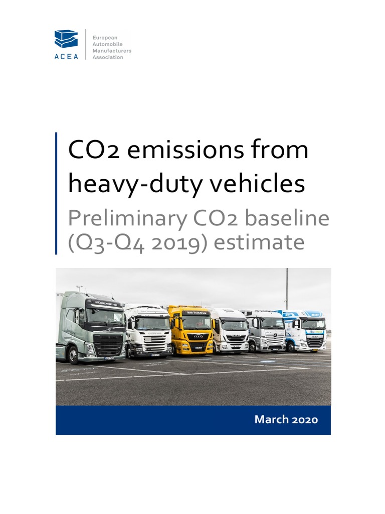 ACEA Preliminary CO2 Baseline Heavy-Duty Vehicles | PDF | Truck | Fuel ... ACEA Preliminary CO2 Baseline Heavy-Duty Vehicles | PDF | Truck | Fuel ...