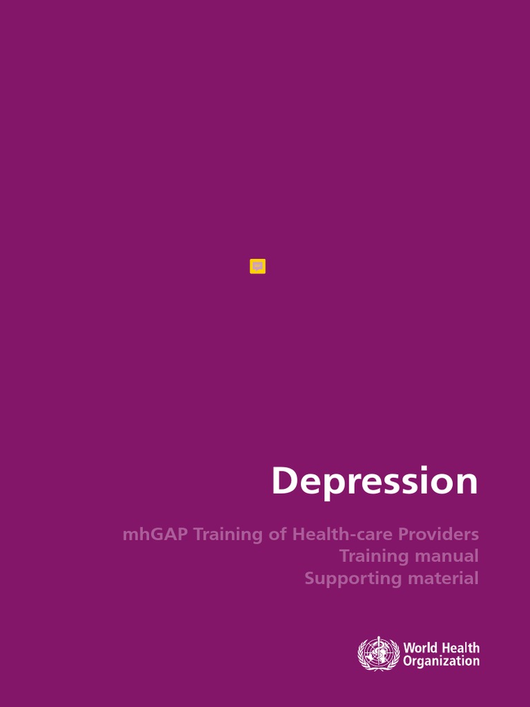 3 Dep - Supporting - Material | PDF | Major Depressive Disorder | Antidepressant