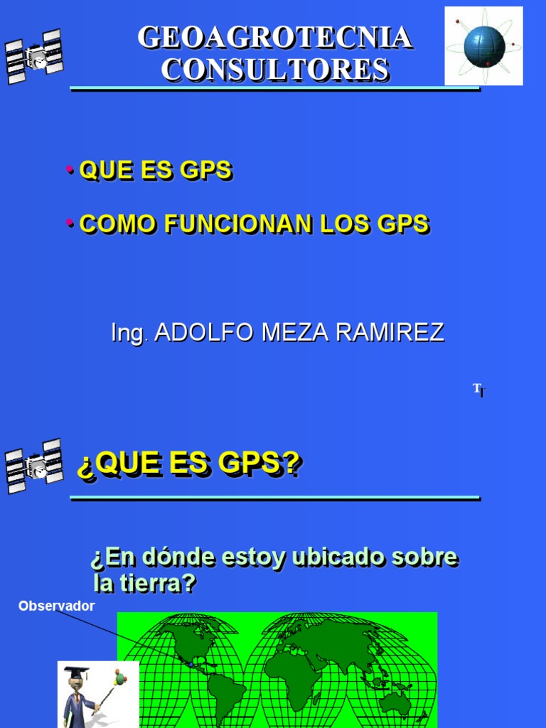 Funcionamiento y Componentes del GPS | PDF | Sistema de Posicionamiento ...