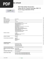 Datasheet Easergy MiCOM P14x - P143 - E-N - J | PDF | Power Supply | Equipment