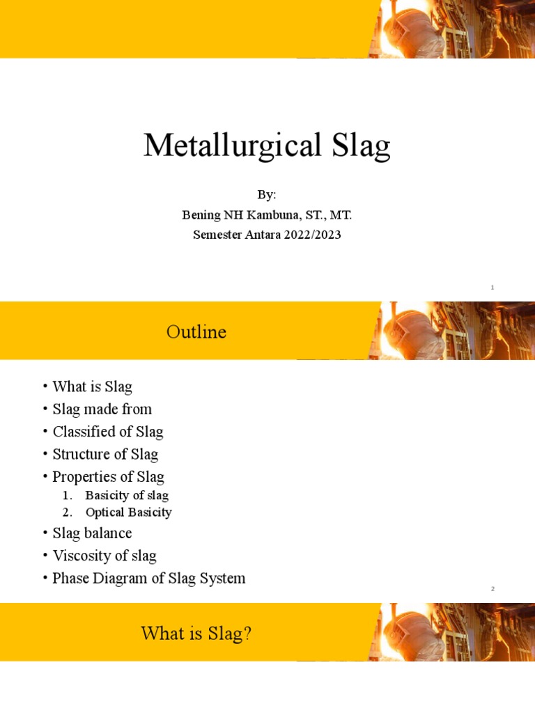 Metallurgical Slag | PDF | Oxide | Refractory
