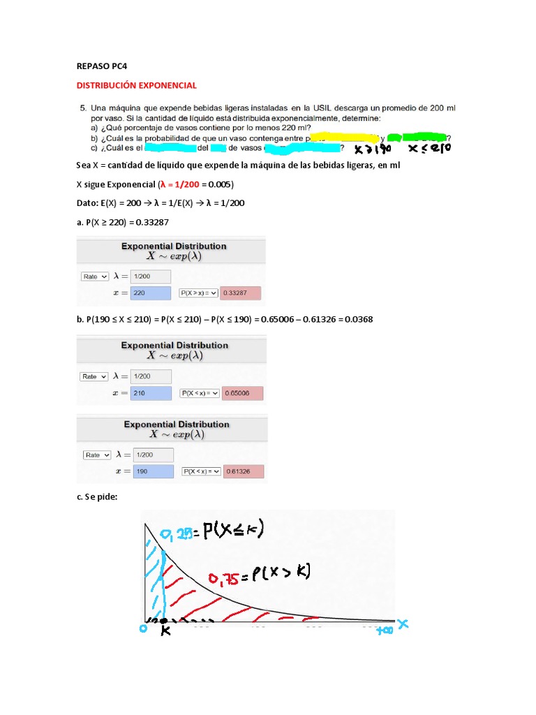 Repaso PC4 | PDF | Teoría estadística | Estadísticas