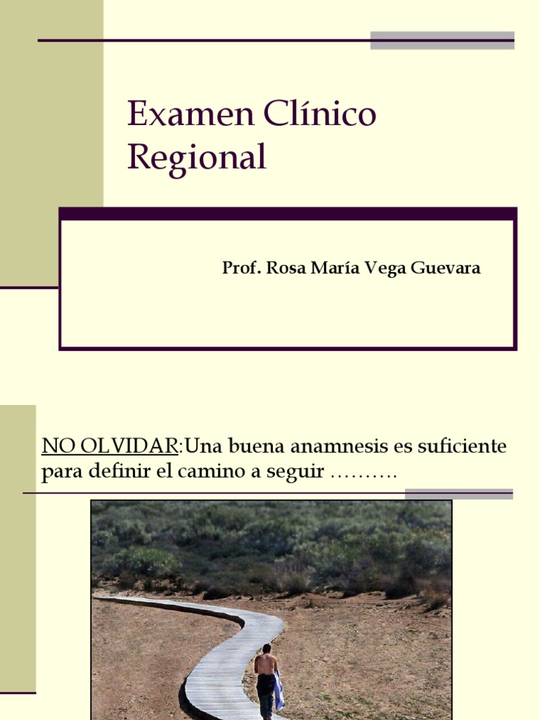 Guía de Examen Clínico Regional | PDF | Examen físico | Abdomen