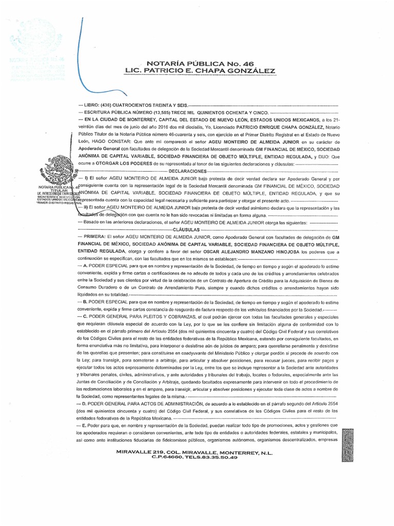 Poder Acta 2016 | PDF