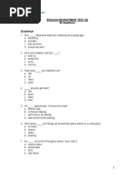 English Multiple Choice Questions - Grade 6 - Part 1a | PDF