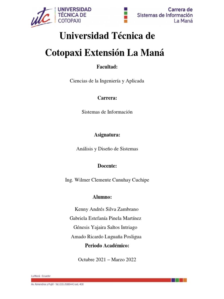 Proyecto Analisis de Sistemas FINAL | PDF | Mi sql | Bases de datos