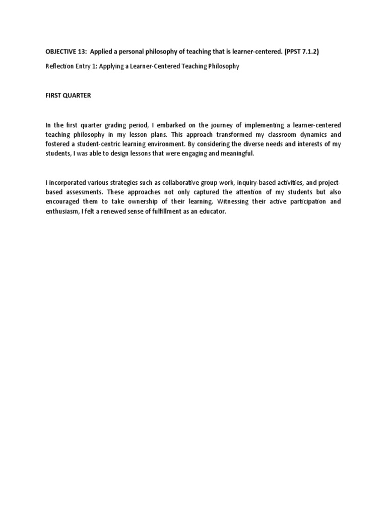 Objective 13 | Download Free PDF | Learning | Critical Thinking