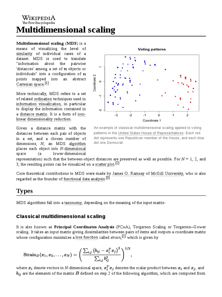 Multidimensional Scaling | PDF | Geometry | Mathematical Analysis