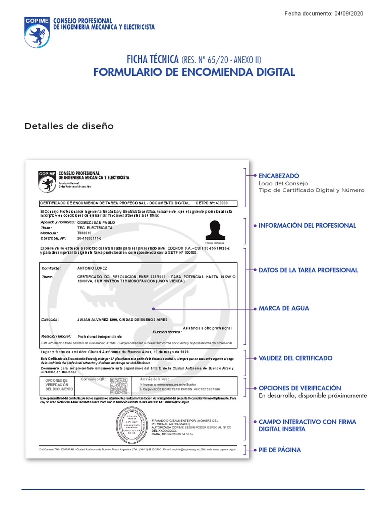 Encomienda Digital COPIME-Ficha Tecnica-R3 | Descargar gratis PDF | Archivo de computadora ...