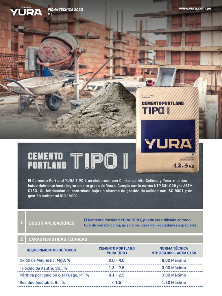 Ficha Tecnica Yura Tipo 1 | PDF