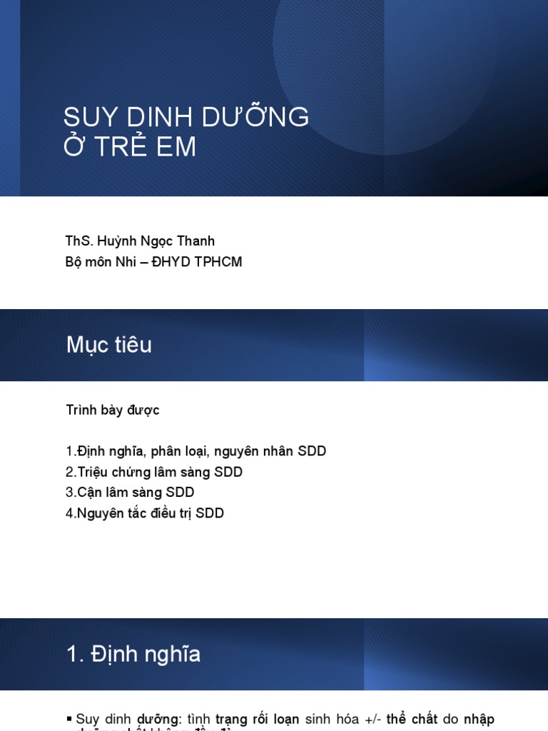 SUY DINH DƯỠNG TRẺ EM | PDF