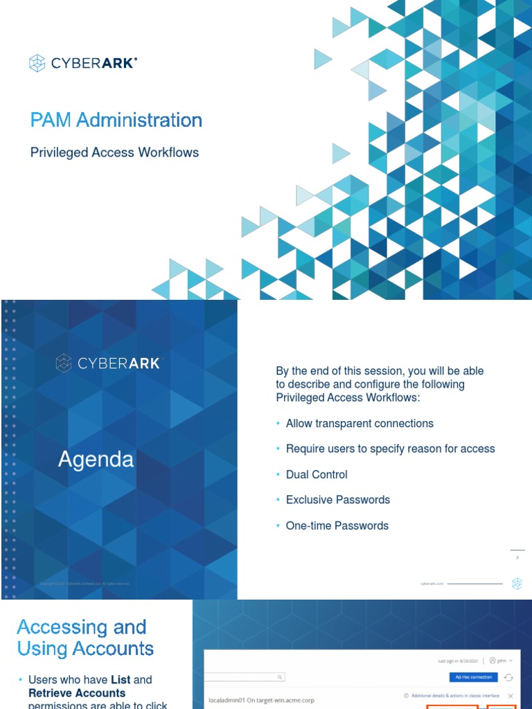 08-PAM-ADMIN Privileged Access Workflows | PDF | Password | User (Computing)