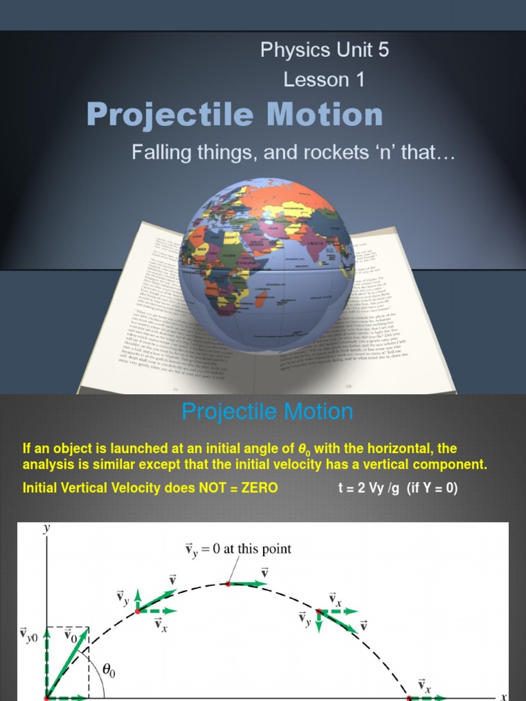 Projectile Motion: Physics Unit 5 Lesson 1 | PDF | Euclidean Vector ...