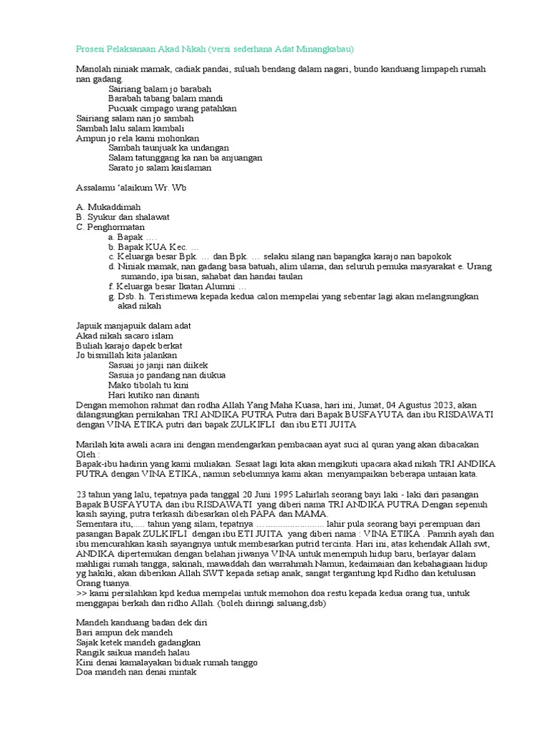 MC Nikah | PDF | Agama & Spiritualitas