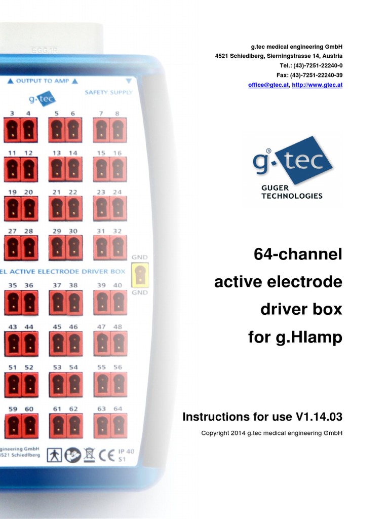 Annex E - gHIamp - 64 Hardware Guide | PDF | Electrostatic Discharge ...