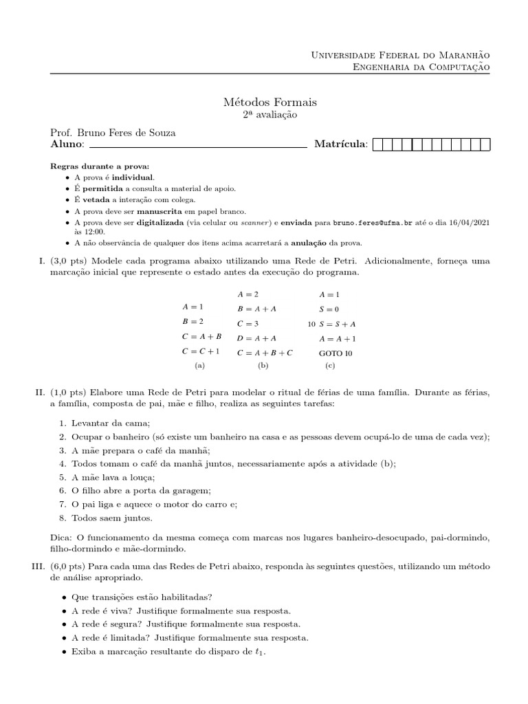 Prova 2 2020 2 | PDF