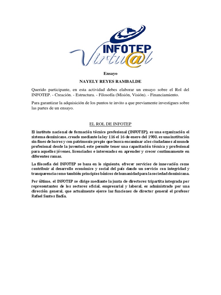 Ensayo - NAYELY REYES | PDF