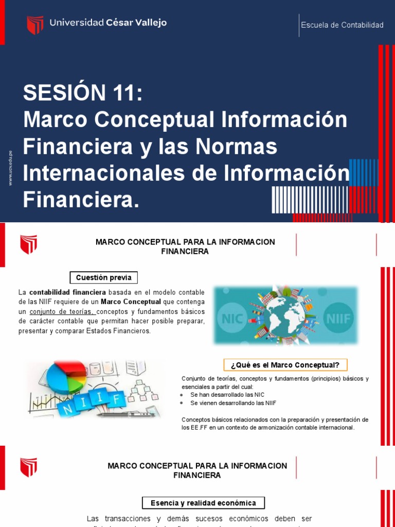 Sesion 11 Marco Conceptual Informacion Financiera y Las Normas Internacionales de Informacion ...