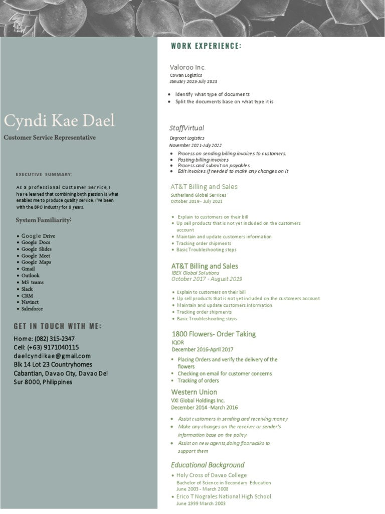 Cyndi Resume | PDF | Computing | Business