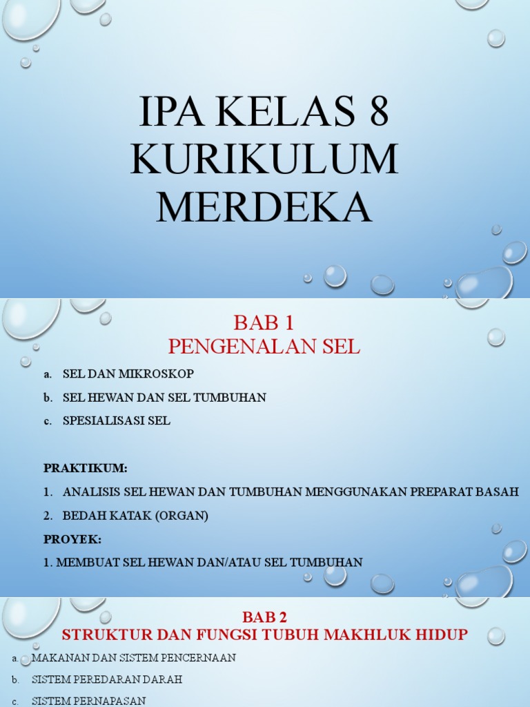 Materi IPA Kelas 8 Kumer | PDF | Kesehatan Holistik | Sains & Matematika
