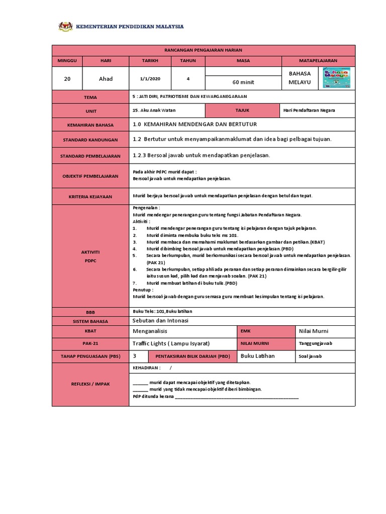 RPH 20 BM THN 4-Unit 15 (M20) +SIVIK | PDF