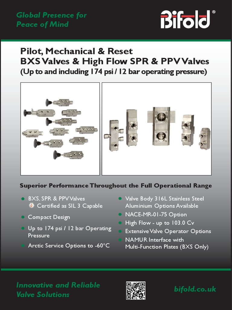 BIFOLD - Pilot, Mechanical and Reset BXS Valves and High Flow SPR and ...