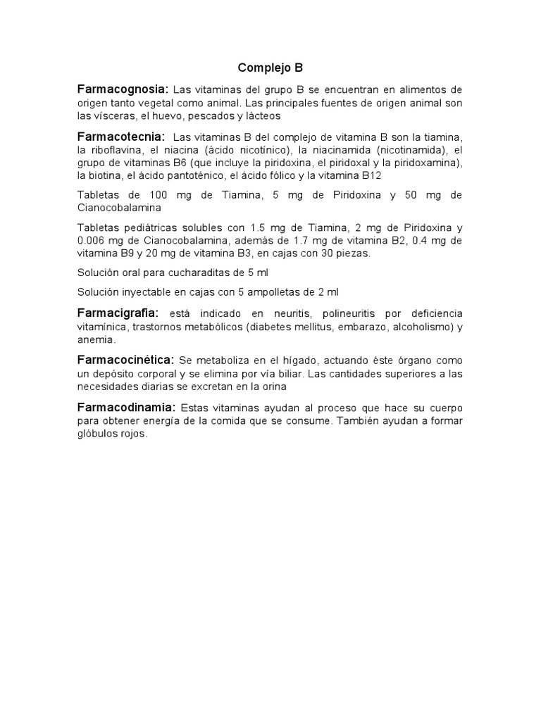 Complejo B | PDF