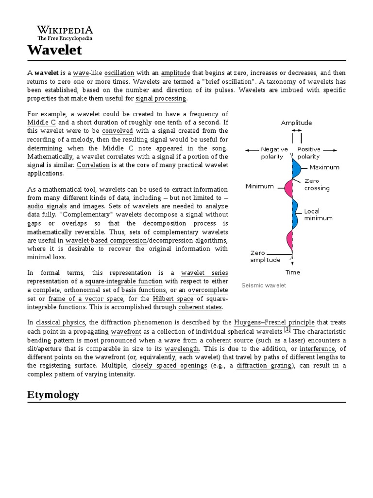 Wavelet | PDF | Wavelet | Computer Engineering