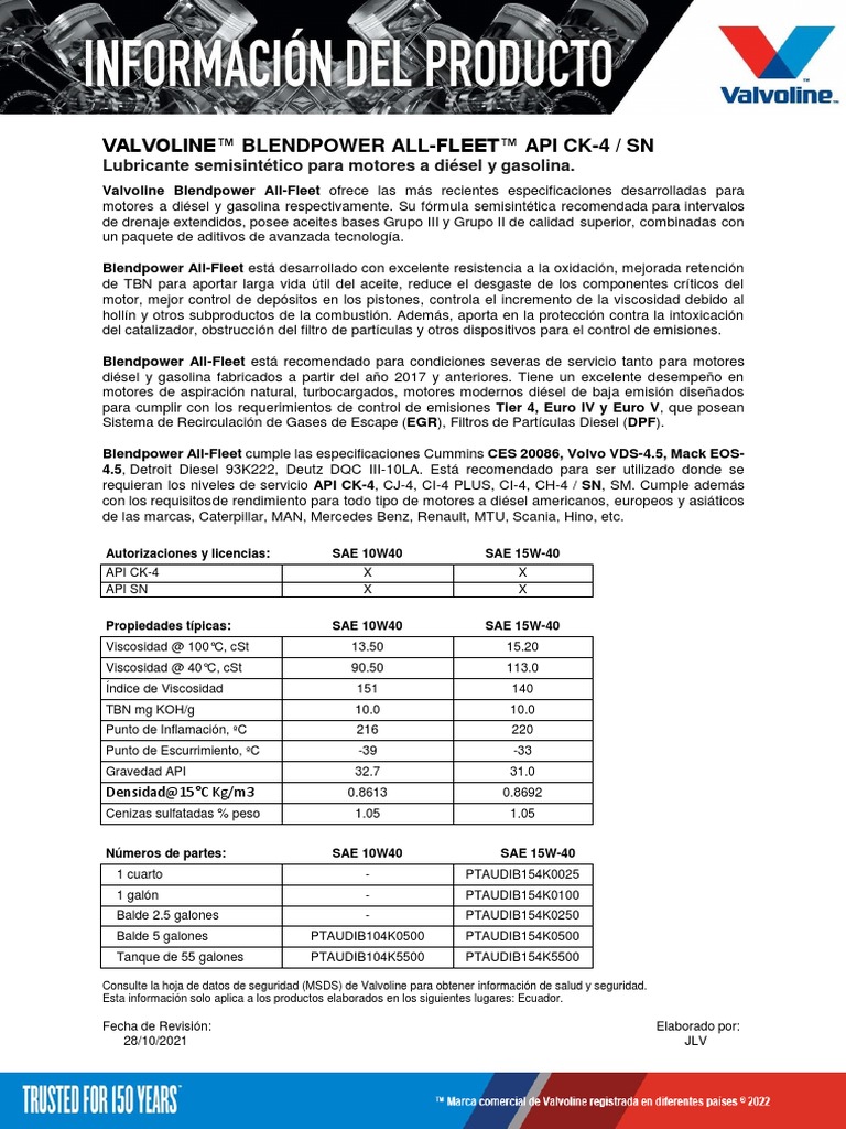 Belndpower All Fleet Api Ck 4 Pdf Motor Diesel Motores 
