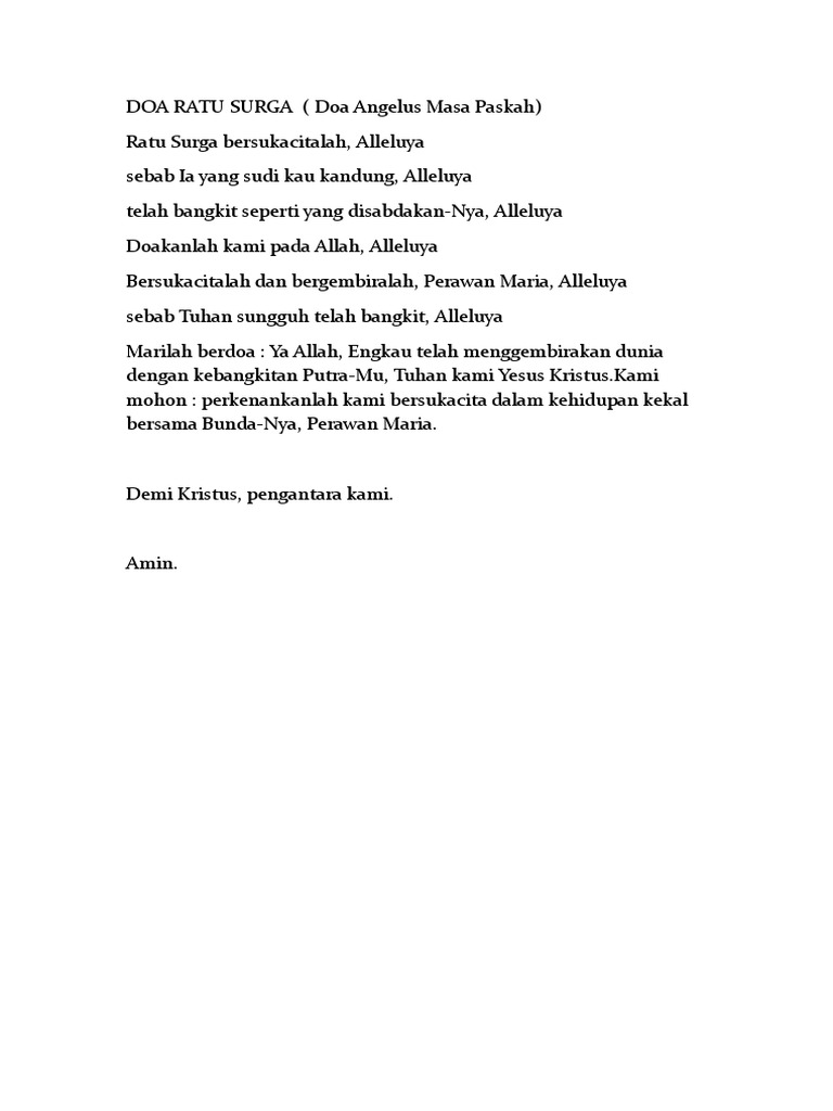 Doa Ratu Surga | PDF