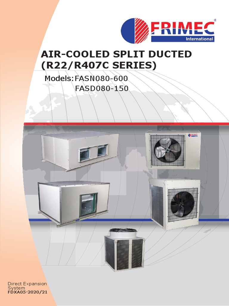 Technical Manual For Air-Cooled Split Ducted R22-R407C (FDXA05-202021 ...