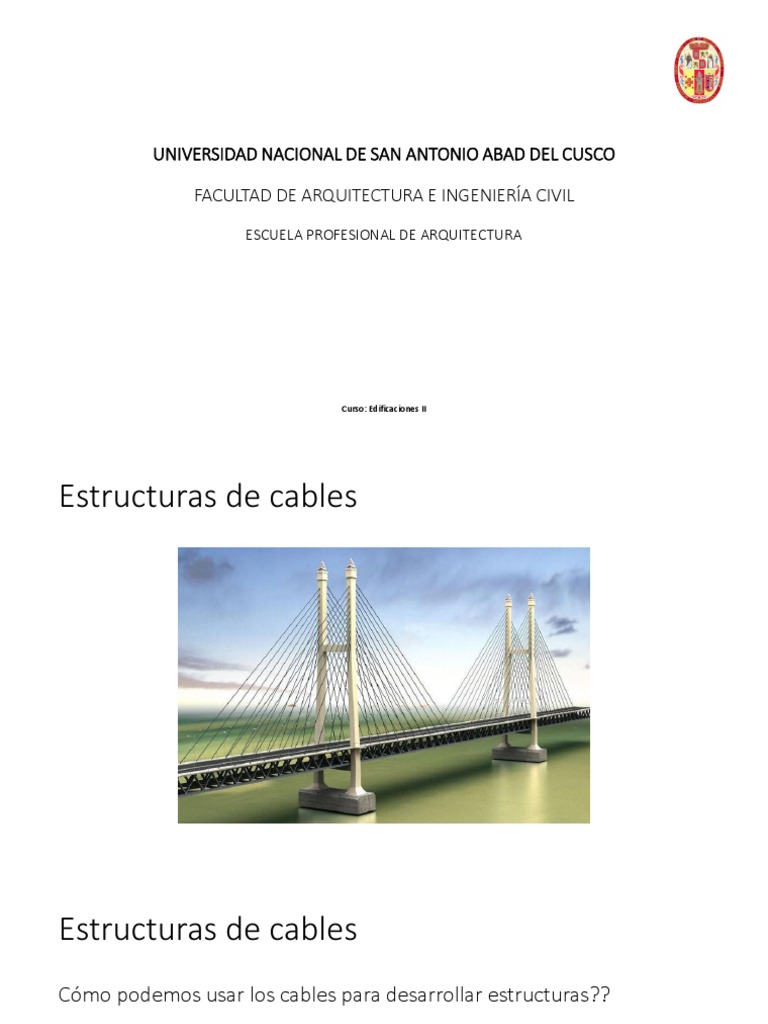 C05 - Estructuras de Cables | PDF | Mecánica | Ciencias fisicas