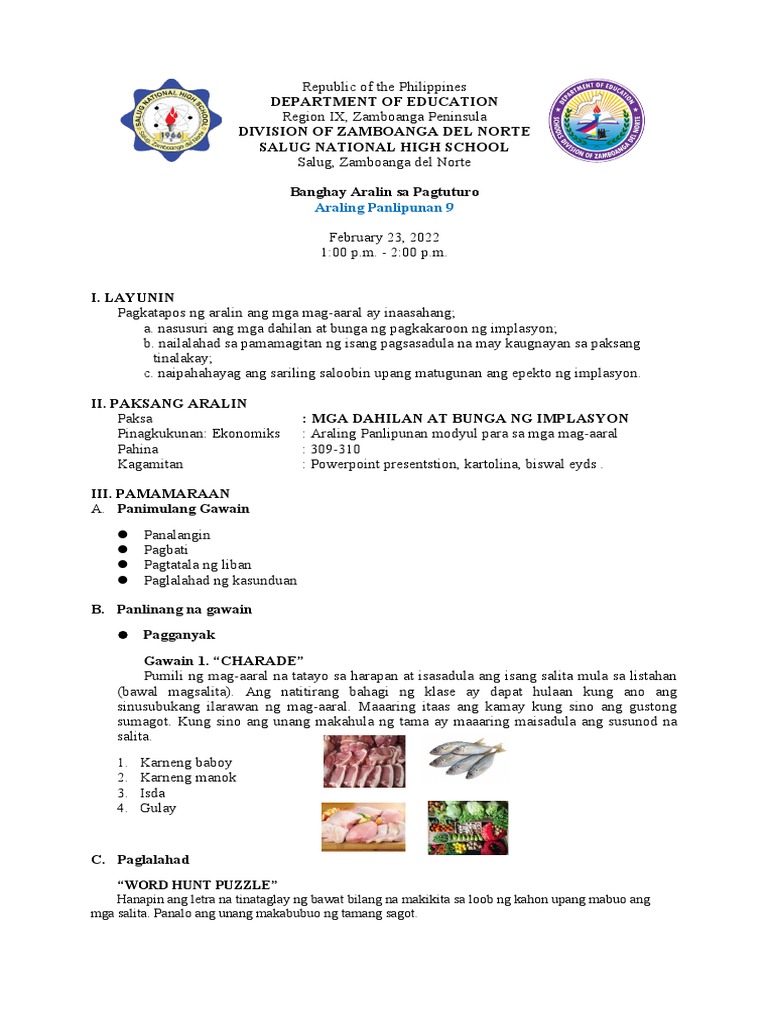 Dahilan at Bunga Ng Implasyon | PDF