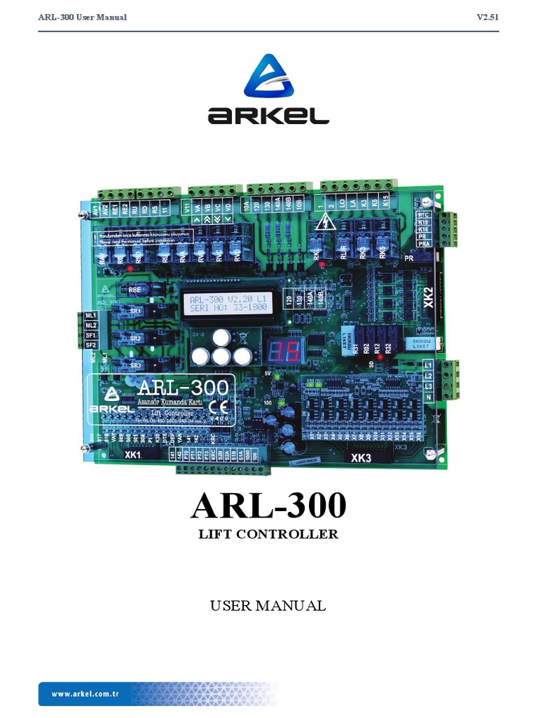 ARL-300 User Manual.V251.en-1ff | PDF | Elevator | Switch