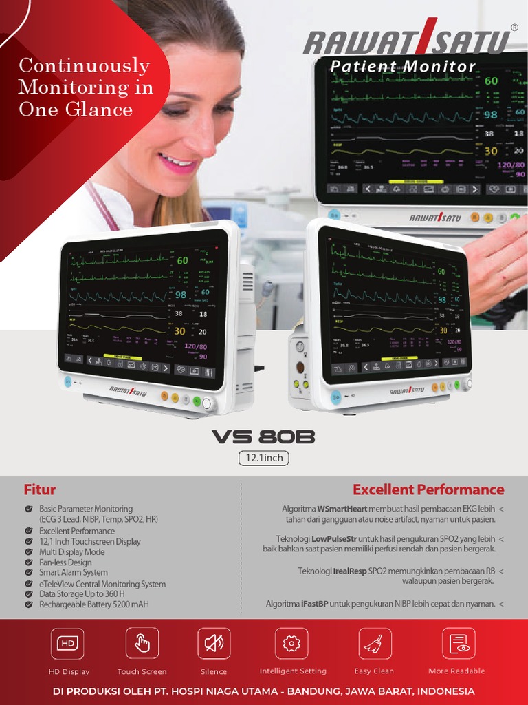 Brosur Rawatsatu Vs 80B v1.2 | PDF | Electrocardiography | Computing