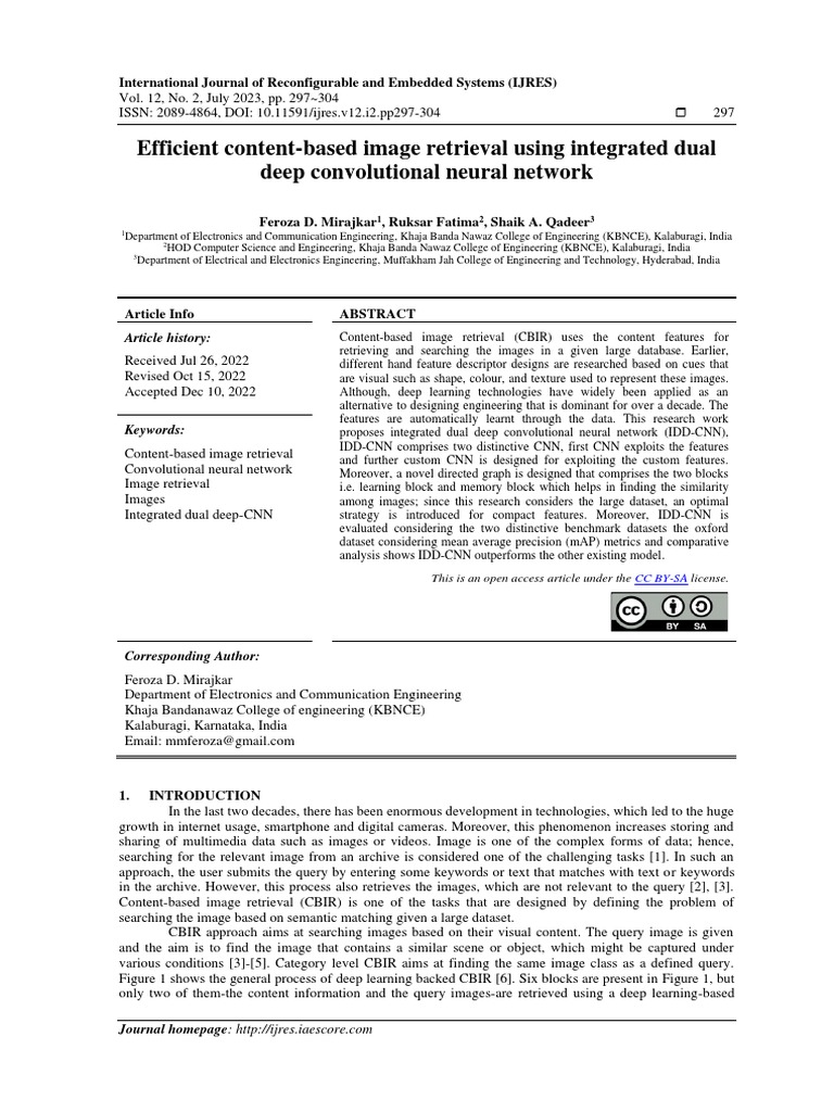 Efficient Content-Based Image Retrieval Using Integrated Dual Deep ...