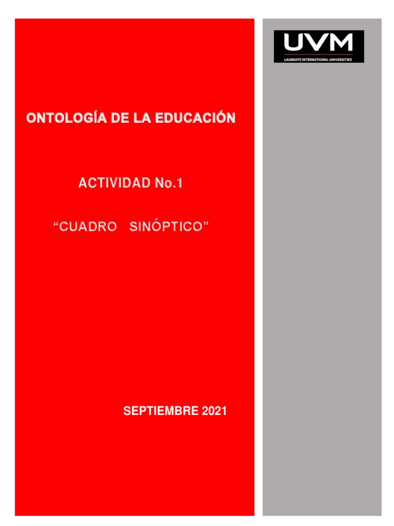 Ontología de la Educación: Análisis y Reflexión | PDF | Ontología ...