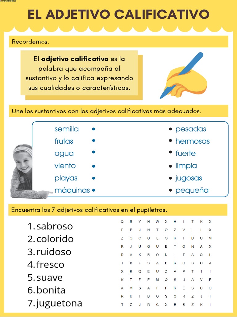 Adjetivos Calificativos | PDF