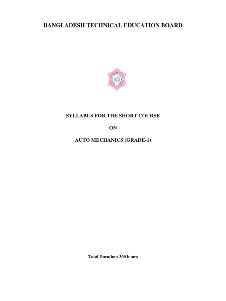 Auto Mechanics - Grade-1 | PDF | Diesel Engine | Ignition System Auto Mechanics - Grade-1 | PDF | Diesel Engine | Ignition System