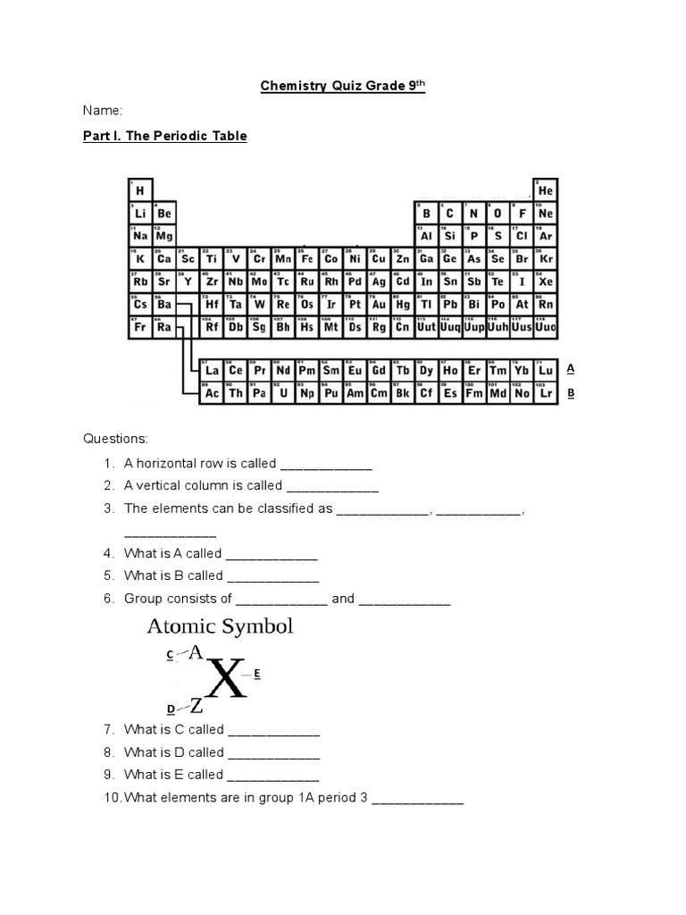 Grade 9 - 1st Quiz | PDF