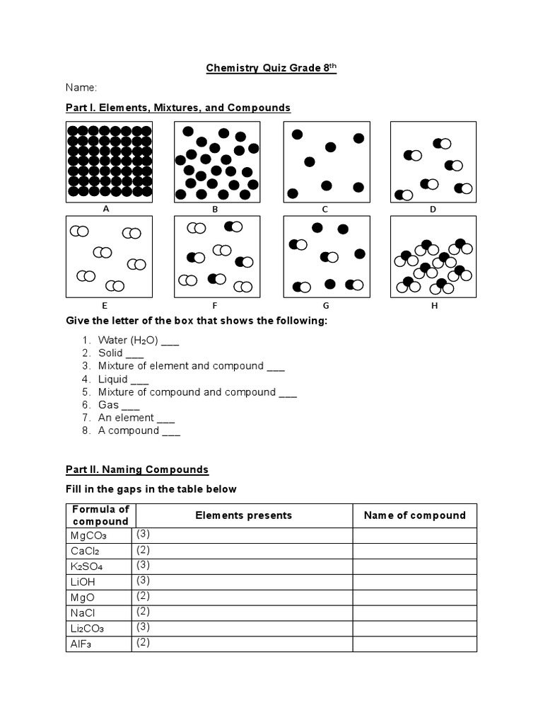Grade 8 - 1st Quiz | PDF | Science & Mathematics | Technology & Engineering