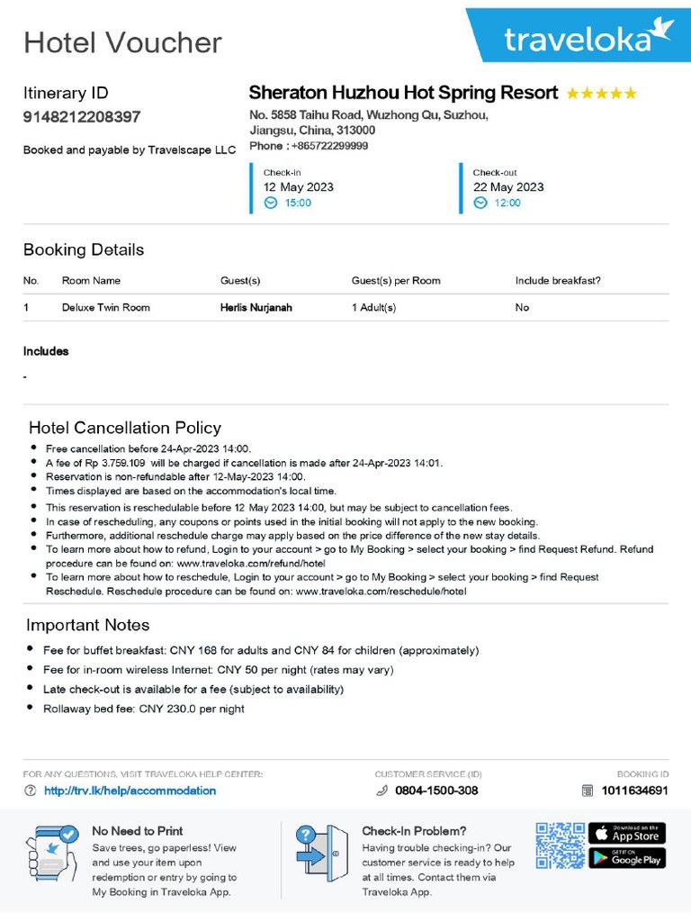 Sheraton Huzhou Hot Spring Resort | PDF