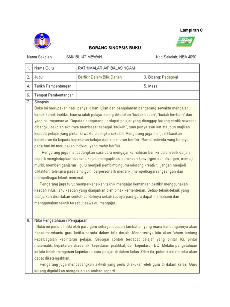 Sinopsis Buku 4 | PDF