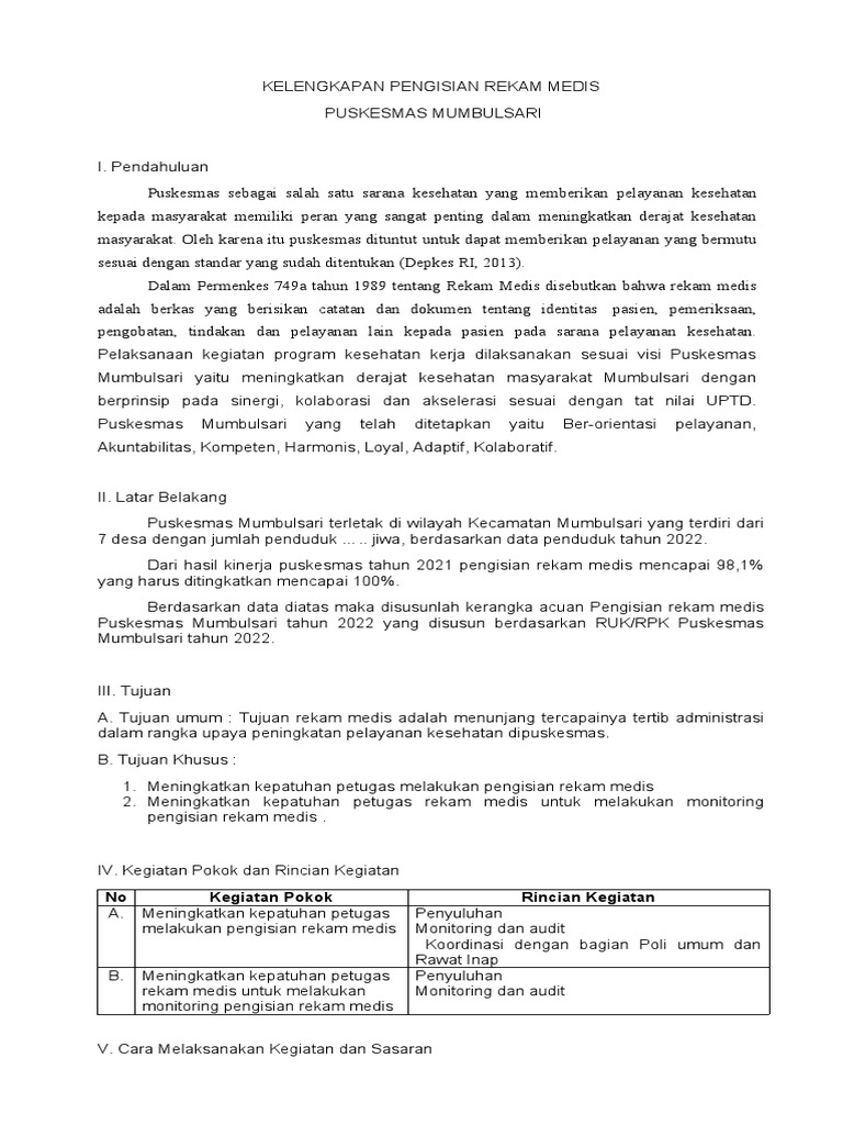 KAK FISH BONE Rekam Medis | PDF