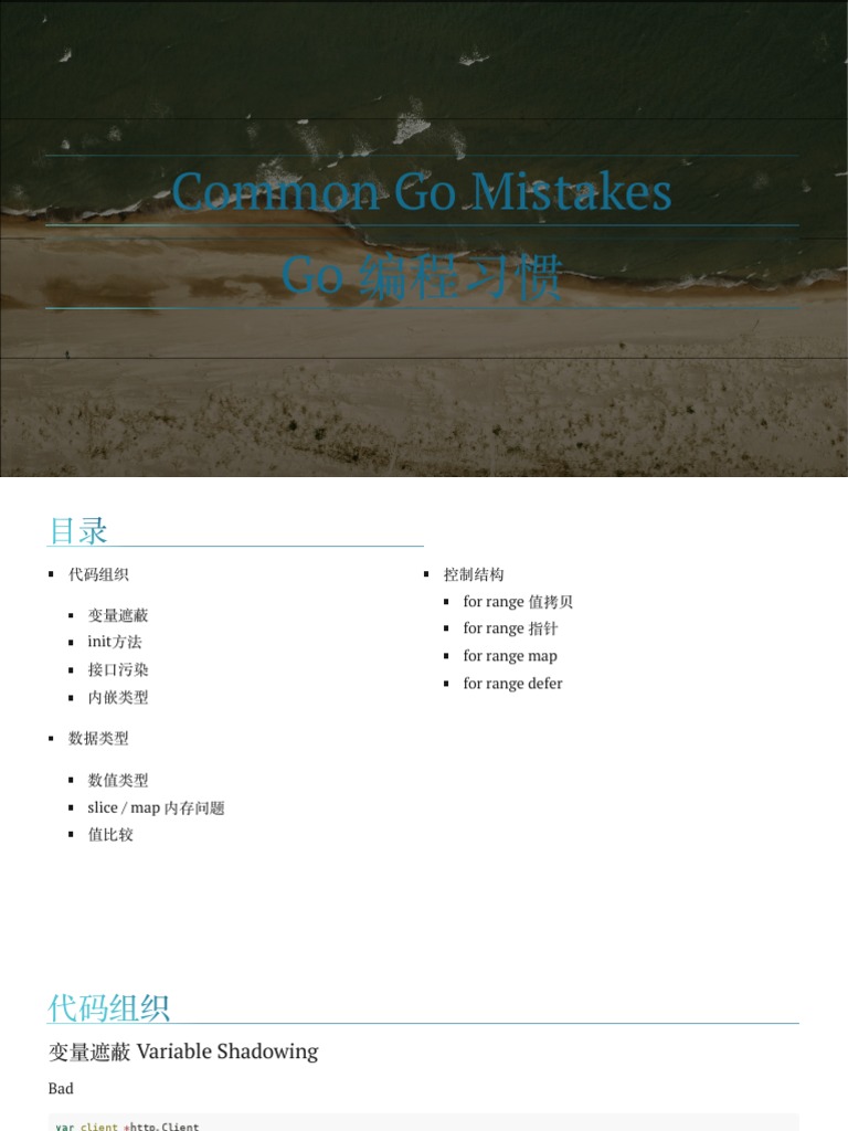 Common Go Mistakes Part1 | PDF
