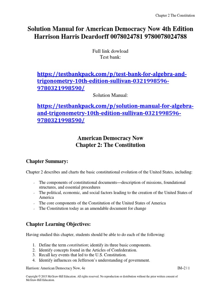 American Democracy Now 4th Edition by Harrison Harris Deardorff ...
