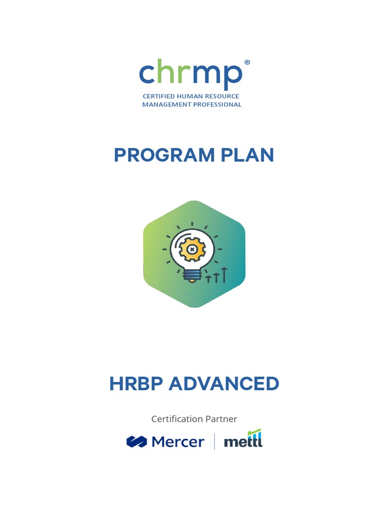 Program Plan HRBP Advanced | PDF | Competence (Human Resources) | Human ...